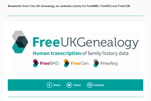 Free UK Genealogy - Newsletters - Free UK Genealogy